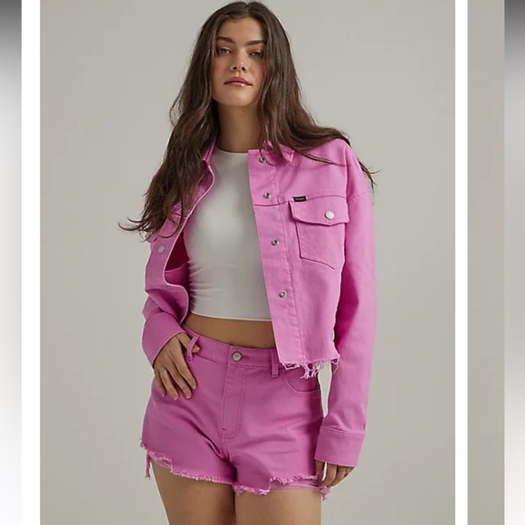 Wrangler | Jackets & Coats | Wrangler Pink Denim Jacket | Poshmark